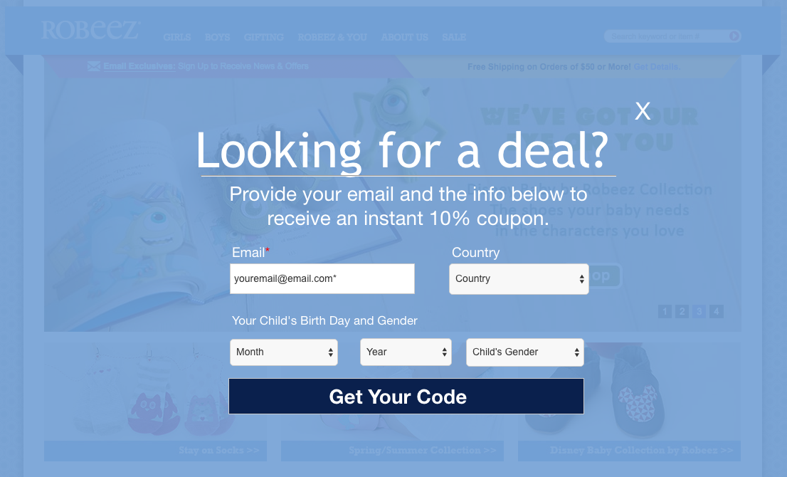 12 unique and effective uses of website pop ups in eCommerce