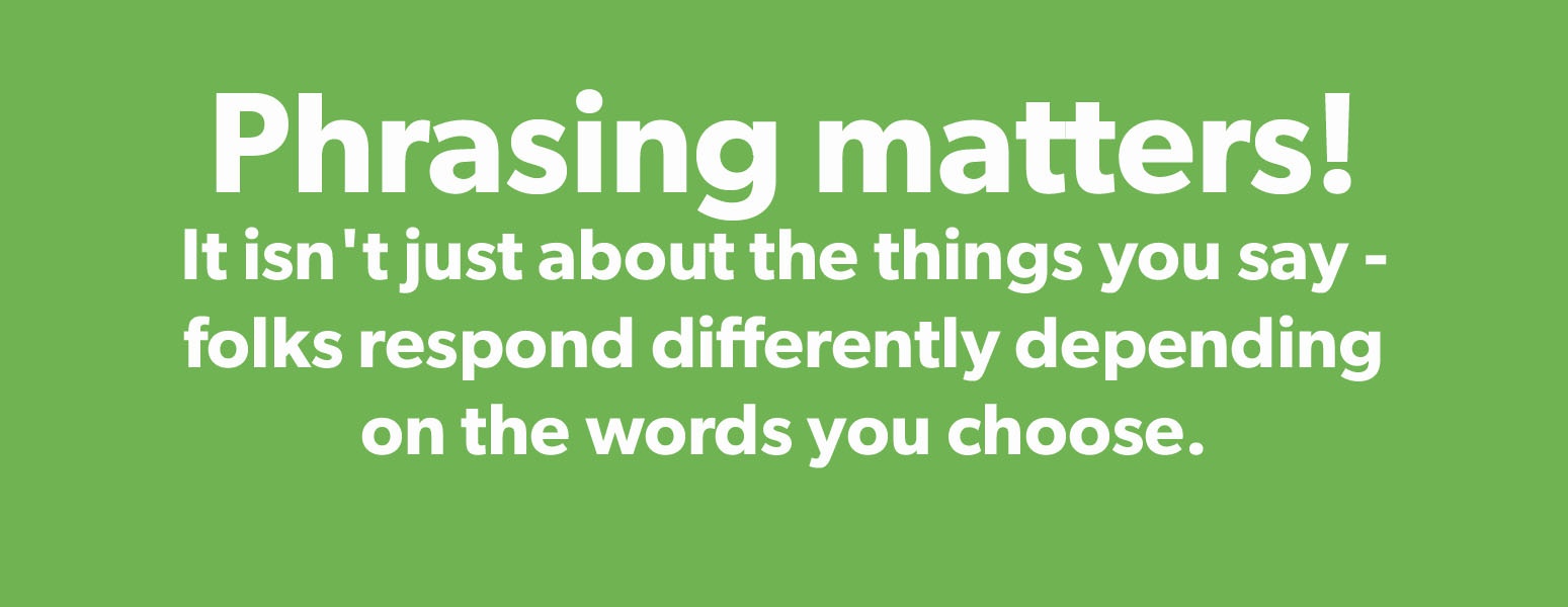 What Would Barbara Do: Does phrasing matter?